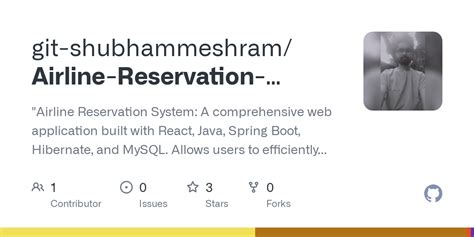 Github Git Shubhammeshramairline Reservation System Airline