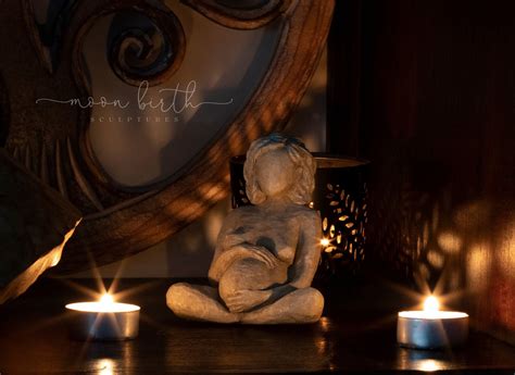 Fertility Goddess Sculpture Statue Pregnant Midwife T Etsy Uk