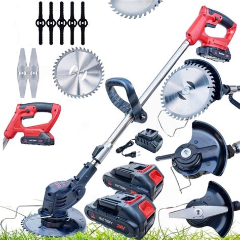 Тример для газону кущів та трави бездротовий з 2 акумуляторами 24v 2