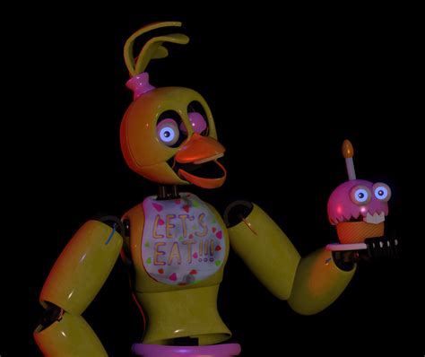 Stylized Toy Chica Model Rfivenightsatfreddys