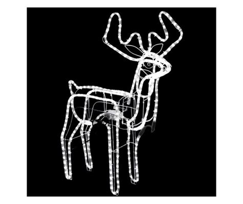 Коледни фигури на елени с движещи се глави 3 бр топло бяло Vivre