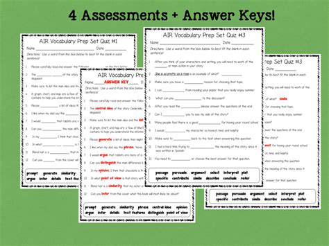 State Test Vocabulary Review Bundle Amped Up Learning