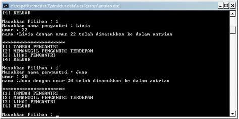 struktur data program antrian pasien pascal ajurna dot net