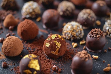 Premium Photo | Selection of Gourmet Chocolate Truffles