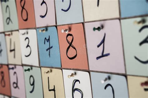 Font Of Numbers Abstract Background Of Color Numbers For Card Or Print