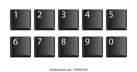 Set Auxiliary Keyboard Keys F F Stock Vector Royalty Free Shutterstock