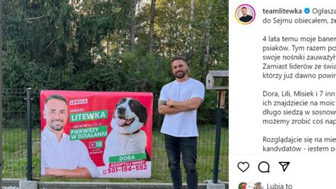 Łukasz Litewka Od Akcji Charytatywnych Po Plakaty Wyborcze Z Pieskami Kim Jest Polityk I