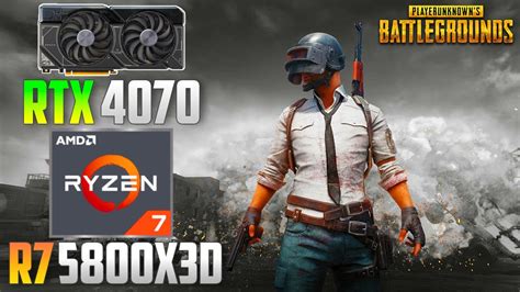 PUBG RTX 4070 R7 5800X3D 4K 1440p 1080p Ultra Very Low