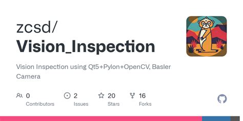 Github Zcsd Vision Inspection Vision Inspection Using Qt Pylon