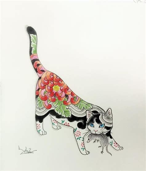 The Lone Ronin Tatuaggi Di Gatto Idee Per Tatuaggi Arte Giapponese