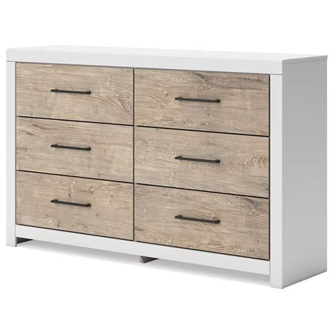 Ashley Furniture Signature Design Charbitt B2035 31 Two Tone 6 Drawer