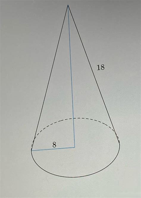 Solved Find The Surface Area Of The Right Cone Given The Radius And Slant Course Hero
