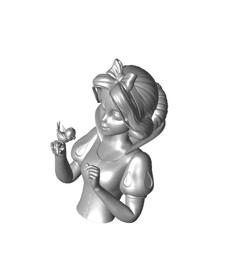 Snow White Bird Bust 3d Model By Chelscct Chelseycreatesthings On