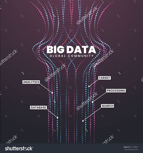 Abstract Big Data Illustration Vector Abstract Stock Vector Royalty