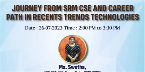 Journey From Srm Cse And Success And Career Path In Recent Trends