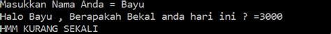 Pengenalan Code Program If Dan Else Tutorial Dicloud