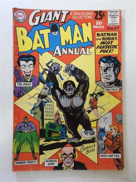 Batman Annual 3 1962 VG FN Condition Comic Books Silver Age DC