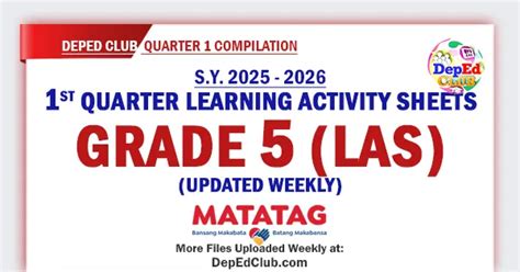 deped grade 5 las quarter 1 week 1 2 3 4 5 6 7 8 archives the deped teachers club