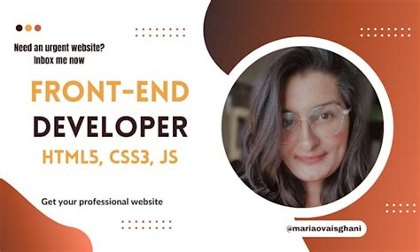 Be Your Frontend Developer Using Html5 Css3 And Javascript And