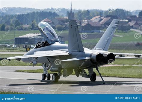 Fa 18 Super Hornet Fighter Jet Editorial Stock Image Image Of Plane