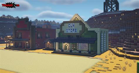 Wild West Gun Store Build And Litematic Minecraft Map
