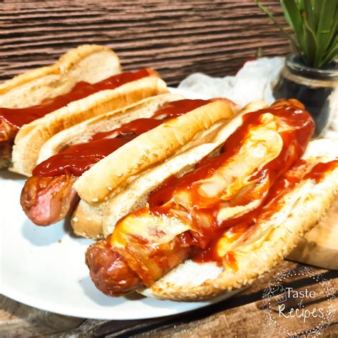 Bacon Wrapped Hot Dog Recipe Taste Of Recipes
