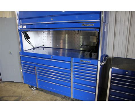 Snap On Royal Blue 19 Drawer Double Hunk Mobile Tool Cabinet W Oh