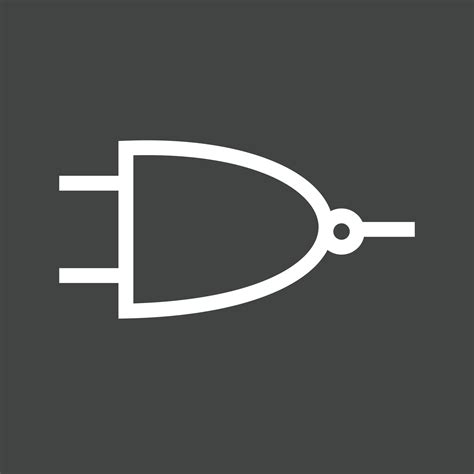Nand Gate Line Inverted Icon 15295615 Vector Art At Vecteezy
