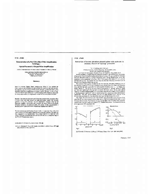 Demonstration Of A New Ultra Short Pulse Amplification Technique