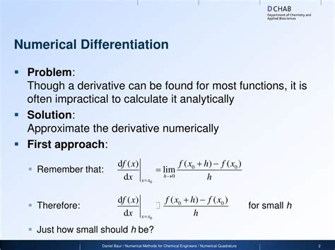 Ppt Numerical Differentiation And Quadrature Integration