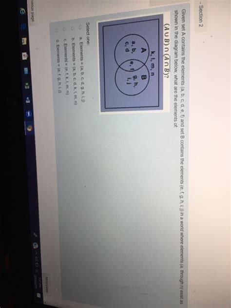Solved Given Set A Contains The Elements A B C D E F Chegg Com