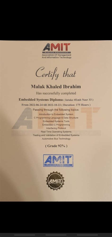 Malak Khaled Hassanein On Linkedin Embedded Embeddedsystems