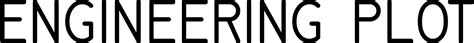 Engineering Plot Font