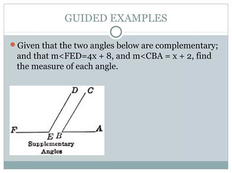 15 Describe Angle Pair Relationships Ppt