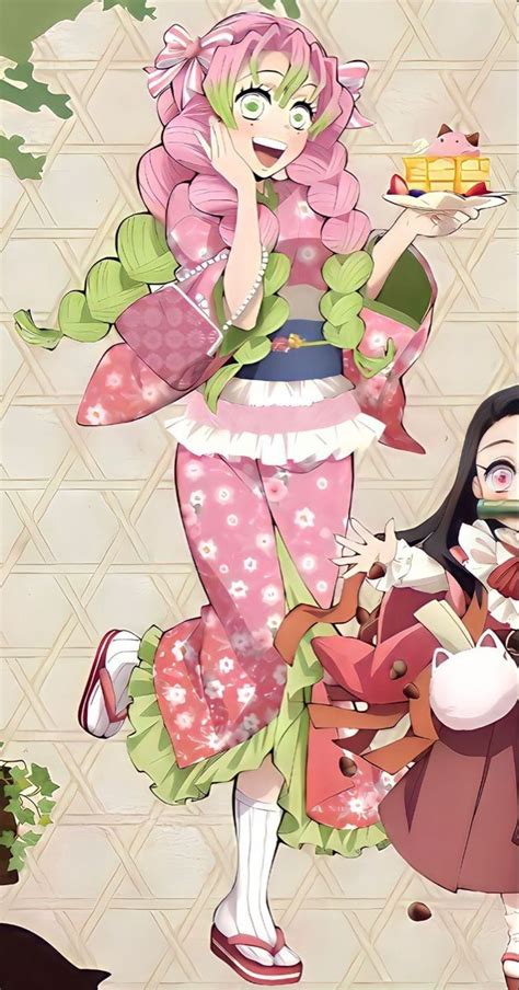 Mitsuri Kanroji Pin Dibujos Bonitos Anime De Dragones Dibujos De Anime