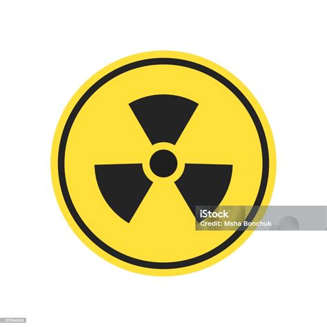 흰색 배경에 고립 된 핵 기호 방사선 위험 경고 방사성 오염을 상징하는 프로펠러 표지판 벡터 일러스트레이션 건강관리와 의술에
