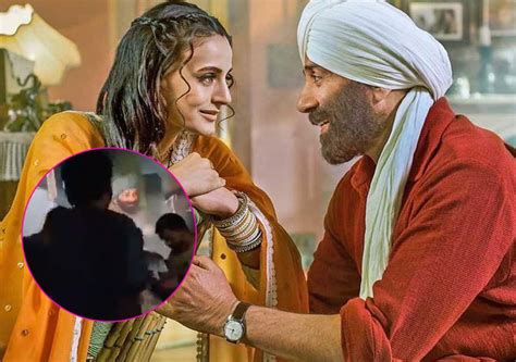 Gadar 2 Sunny Deol Ameesha Patel Film Sees Ruckus In Theatre As Fans