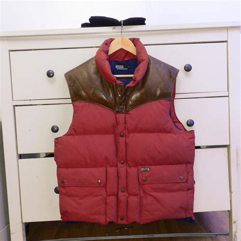 Polo Ralph Lauren Gilet Puffer Red Size Large Depop