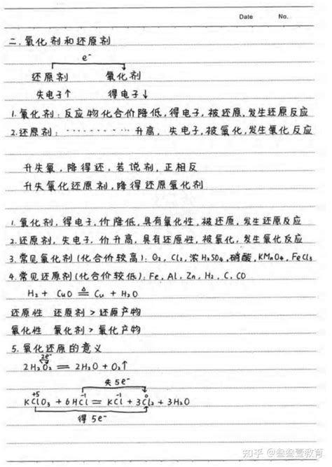 某中学学霸化学笔记，你打几分？ 知乎