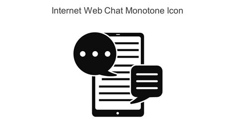 Internet Web Chat Monotone Icon In Powerpoint Pptx Png And Editable Eps Format PPT Template