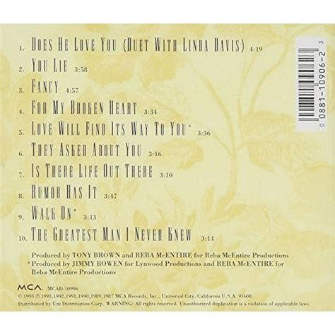 Reba Mcentire Greatest Hits