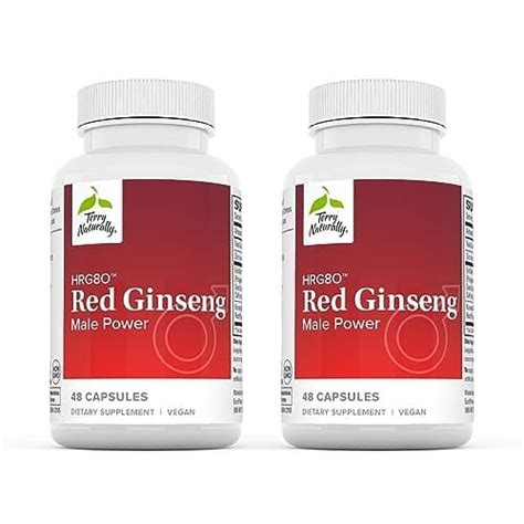 Terry Naturally Hrg80 Red Ginseng Male Power 48 Capsules 2 Pack