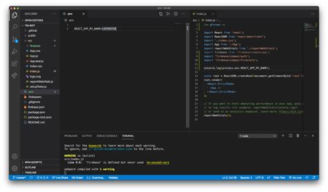 react env 환경변수 설정