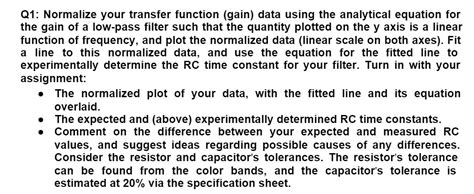 Solved Q1 Normalize Your Transfer Function Gai Solutioninn