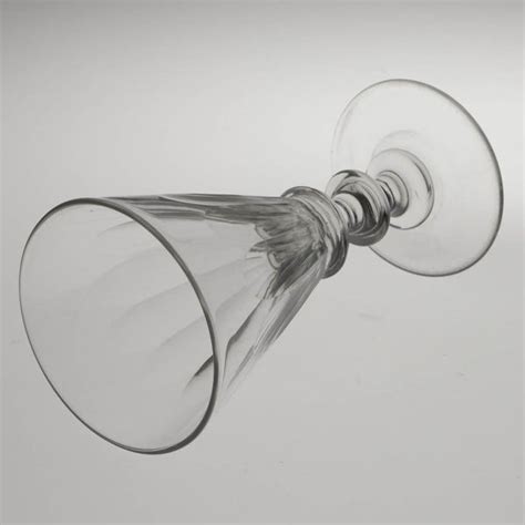 Pair Of Victorian Wine Glasses C1880