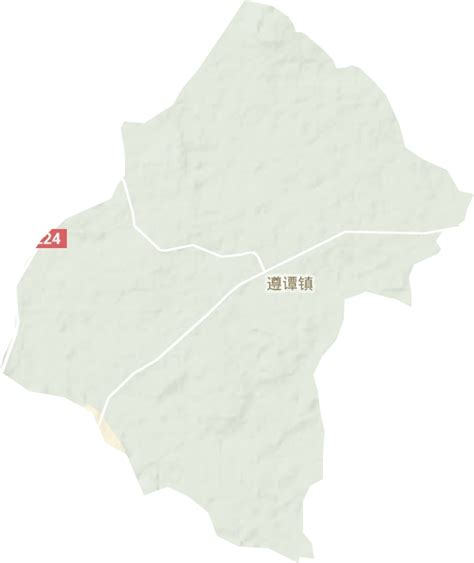 遵谭镇高清地形地图