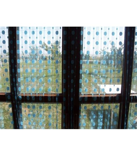 Перде на ресни с втъкани в нишките малки и големи кръгове в различни цветове размер 300x300см