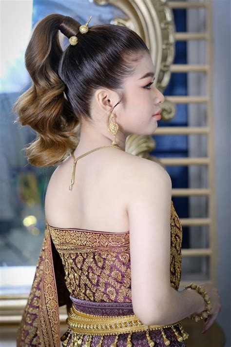 Beautiful Kmer Tradition Wedding Hair Style Hair Styles Bride