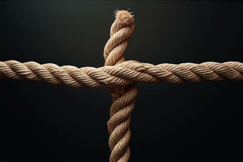 Textured Rope Line Background Generate Ai