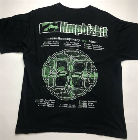 Vintage 90s Limp Bizkit Metal Rock Result May Vary 2004 Tour Shirt
